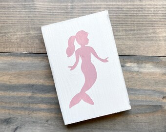 Mermaid Wood Sign Mermaid Beach House Decor Mermaid Tier - Etsy