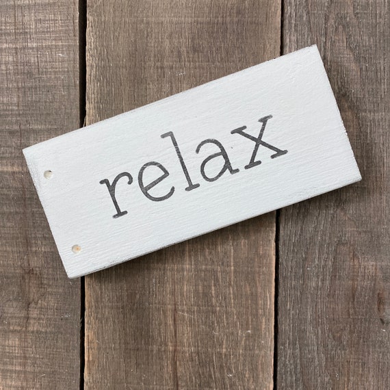 Relax Sign Lake House Sign Inspirational Sign Family Home | Etsy