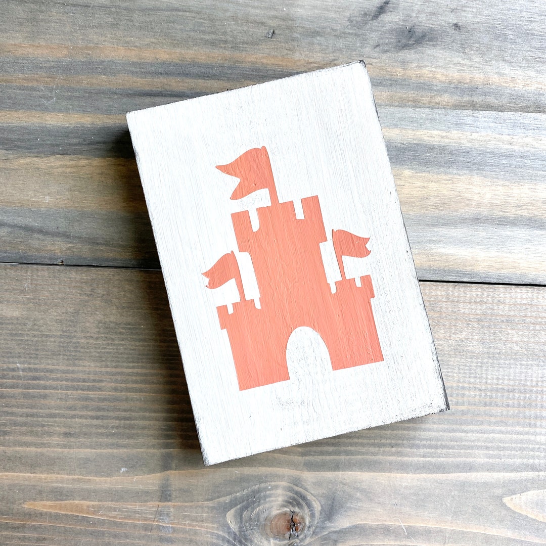 Sandcastle Sign, Beach House Home Decor, Handpainted Wood Sign ...