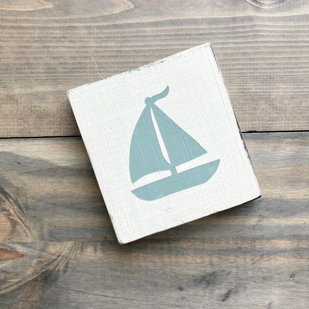 Sailboat sign wood lake house sign nautical style sign - Etsy Österreich