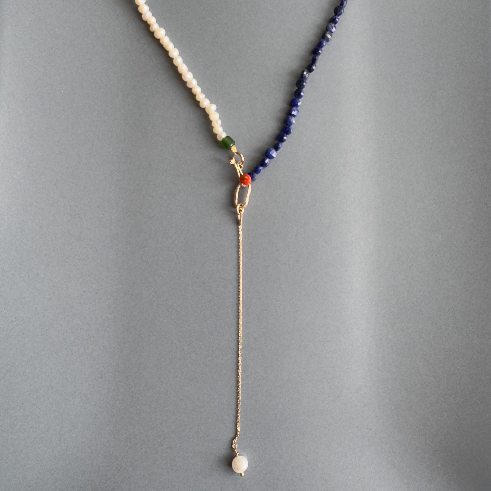 Purelove Women's Necklace, Handmade Jewelry Design, Pearl, Lapis, Sea ...