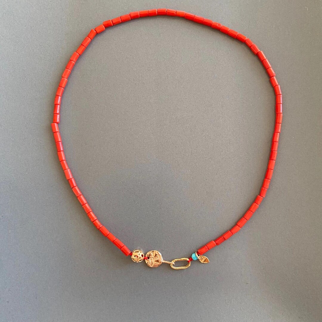 Dora Vintage Necklace for Women, Handmade Jewelry Design, 24k Gold ...