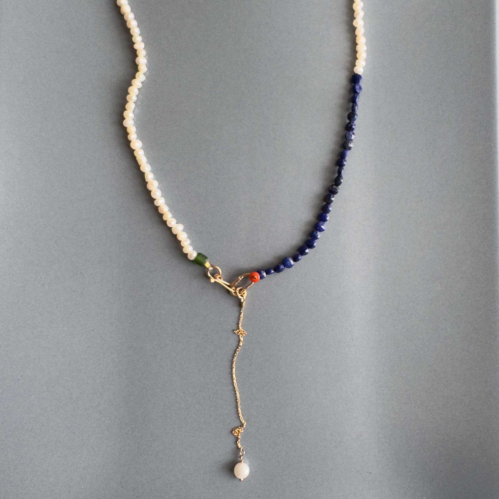 Purelove Women's Necklace, Handmade Jewelry Design, Pearl, Lapis, Sea ...