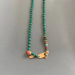 Balance Women's Necklace, Handmade Jewelry Design, Turquoise, Coral ...