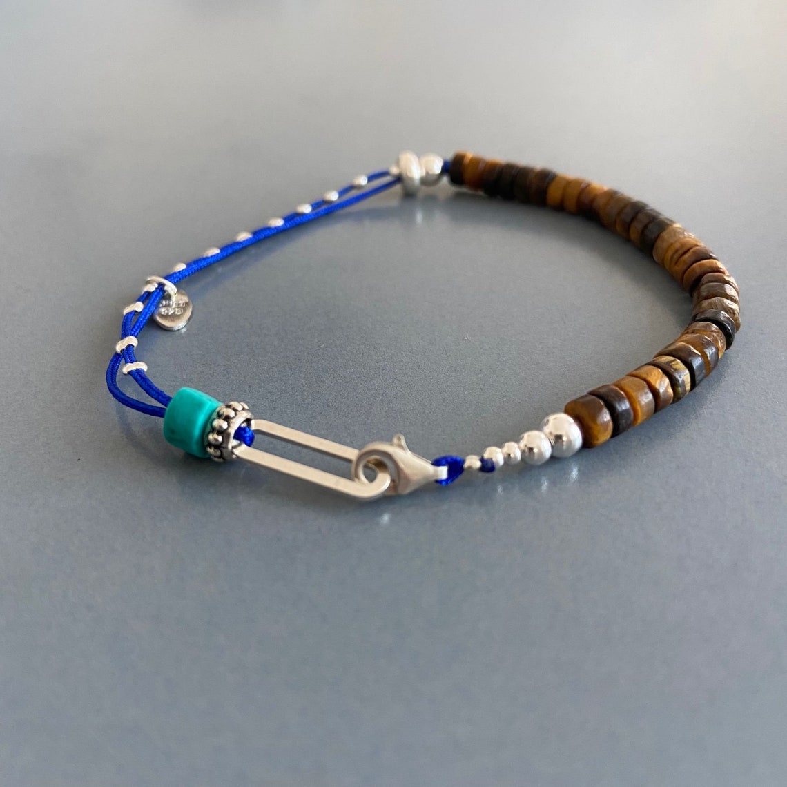 Bluebird Unisex Bracelet, Handmade Jewelry Design, 925 Sterling Silver ...