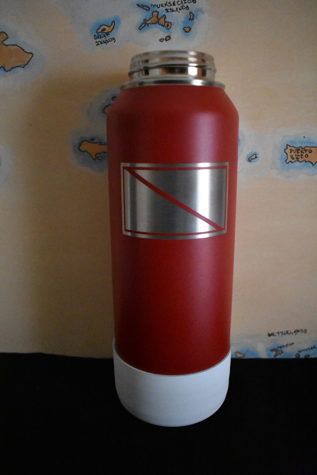 Personalized 32oz Scuba Diver Water Bottle. Custom Engraved Scuba ...