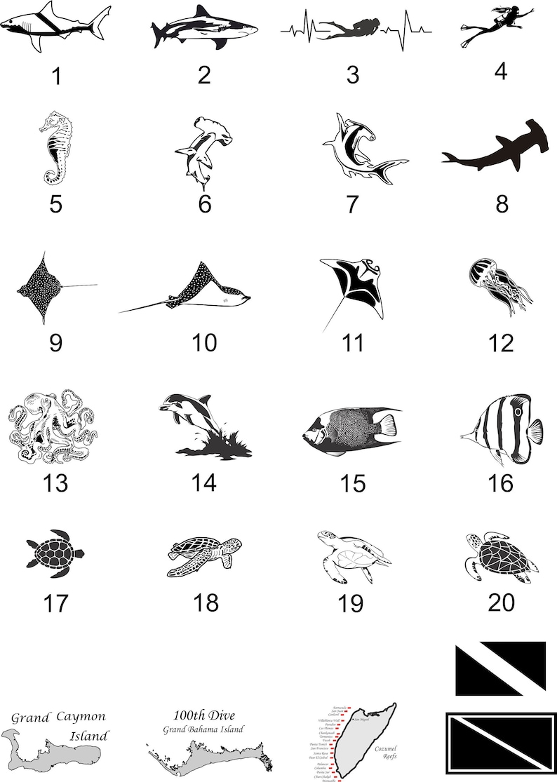 Scuba Diver BCD ID Tags. Custom Engraving. - Etsy