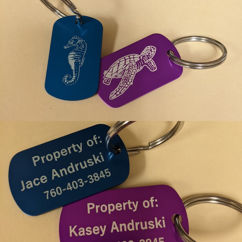 Scuba Diver BCD ID Tags. Custom Engraving. - Etsy