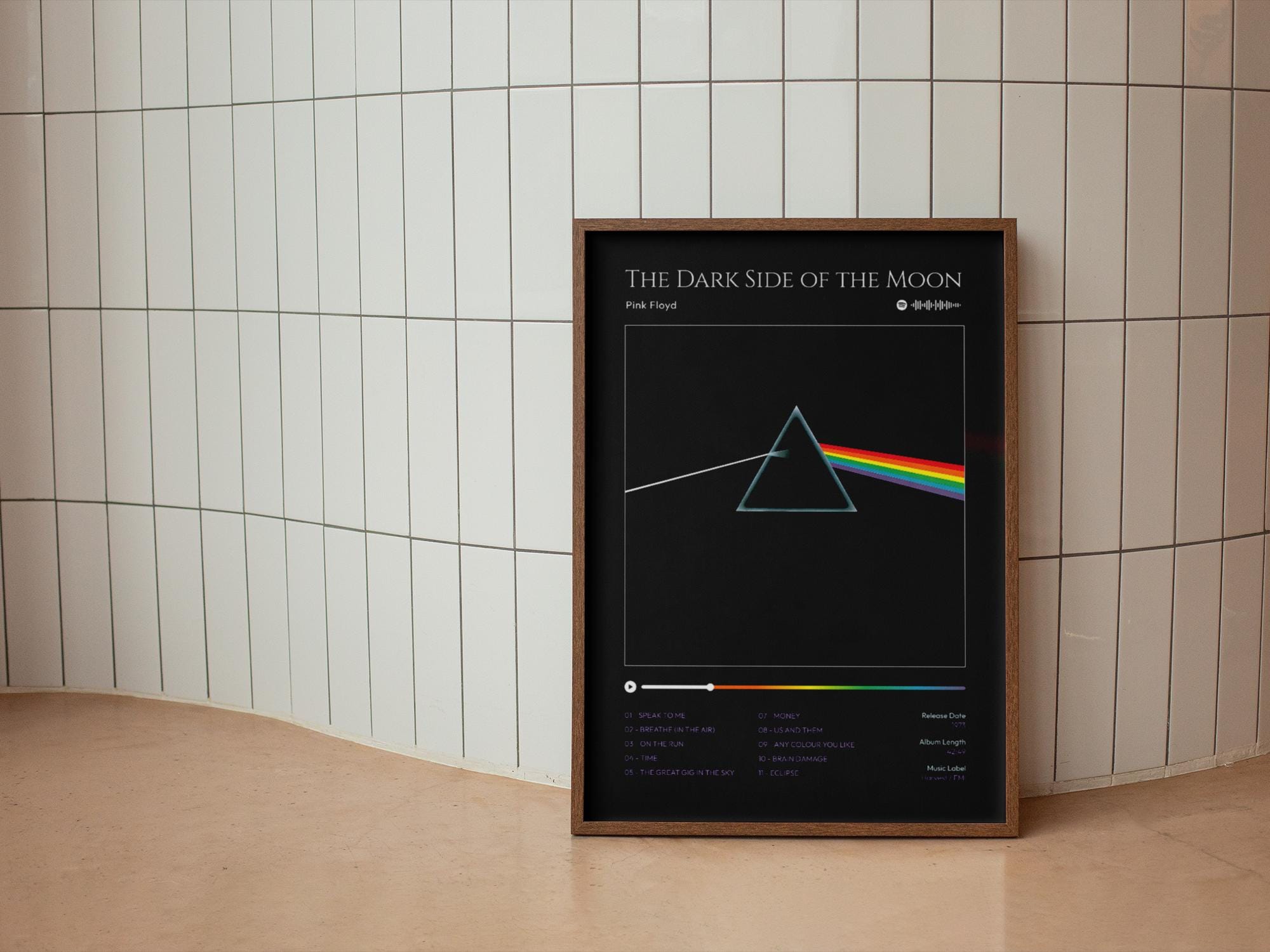 Custom Album Poster – Personalized Tracklist Wall Art, Minimal Spotify ...
