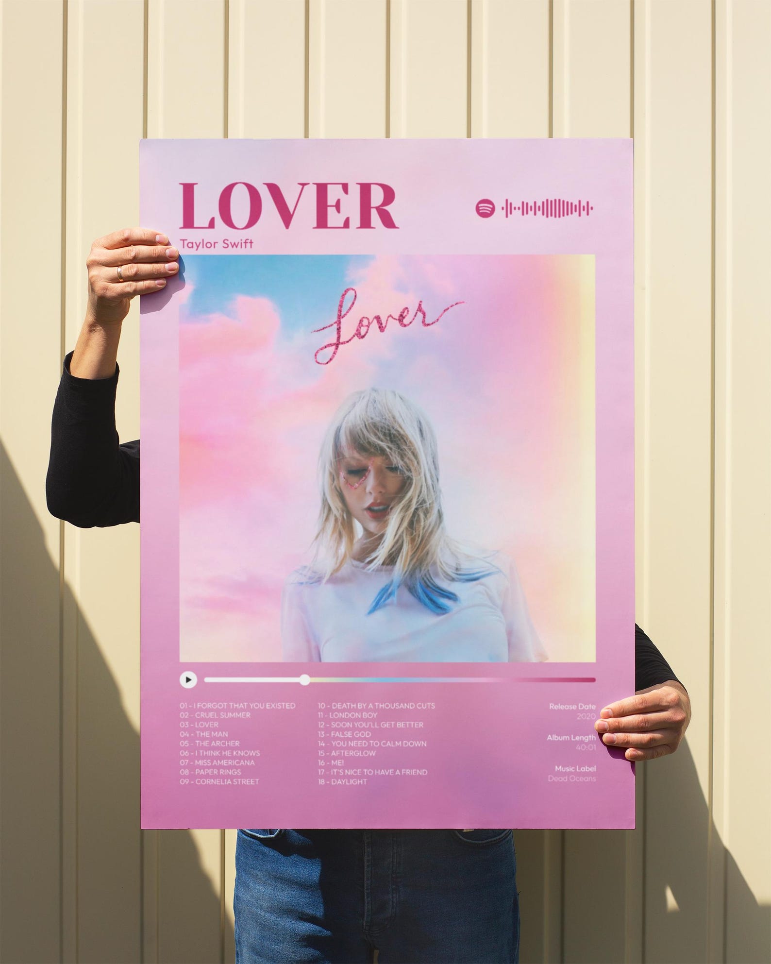 Taylor Swift – Lover Album Poster | Romantic Pastel Pop Art Print With ...