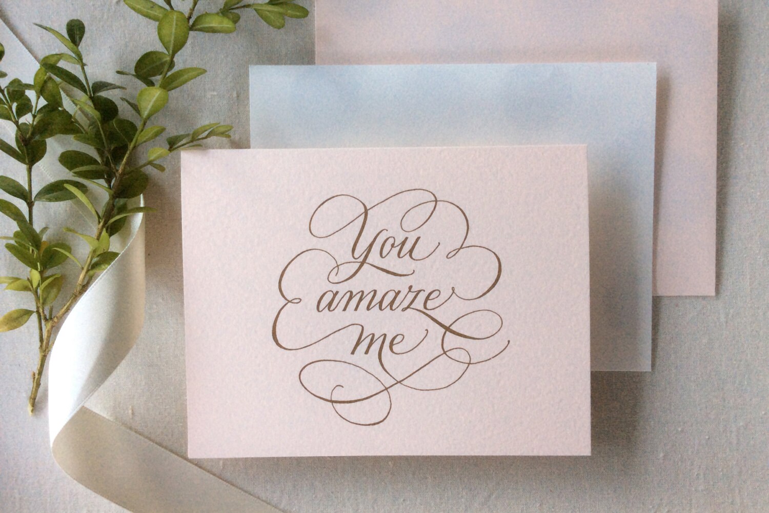 Hand Lettered Love Note Set - Etsy