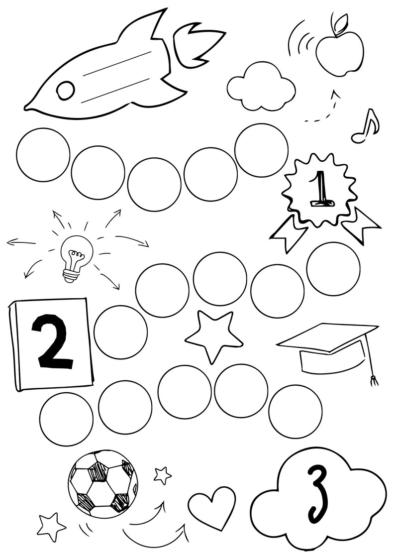 Coloring Page Reward Chart - Etsy