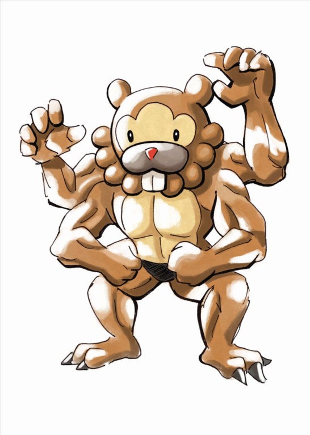 Bidoof, Godly, HM Slave, Gaming Art Print - Etsy