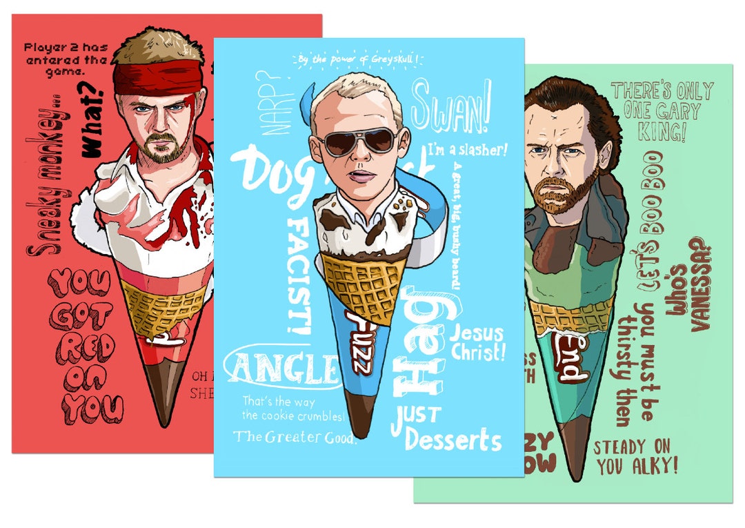 Cornetto Trilogy (3 X A4 Matte Prints) - Etsy