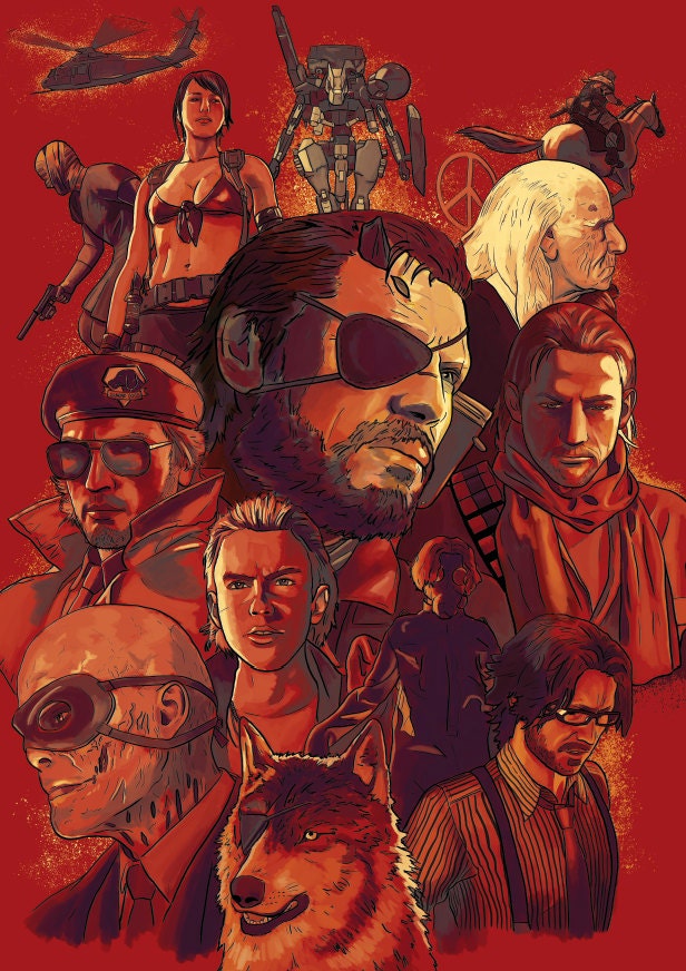 Metal Gear Solid V Characters Illustration Art Print - Etsy