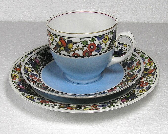Vintage Epiag D F Czechoslovakia Kingfisher Pattern Porcelain China ...