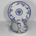 Antique Blue and White Delph Pattern Trio Rare - Etsy