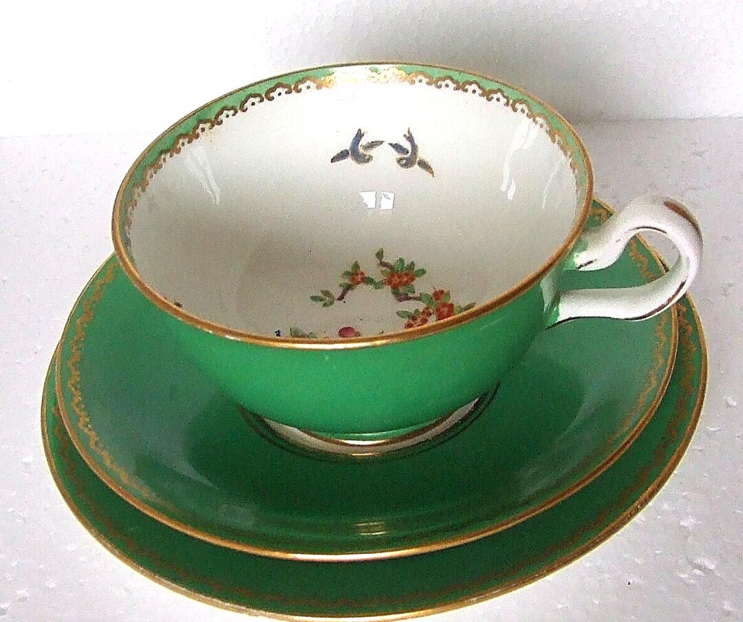 Antique Green Chelson ( New Chelsea) Hand Painted , Made in Longton ...