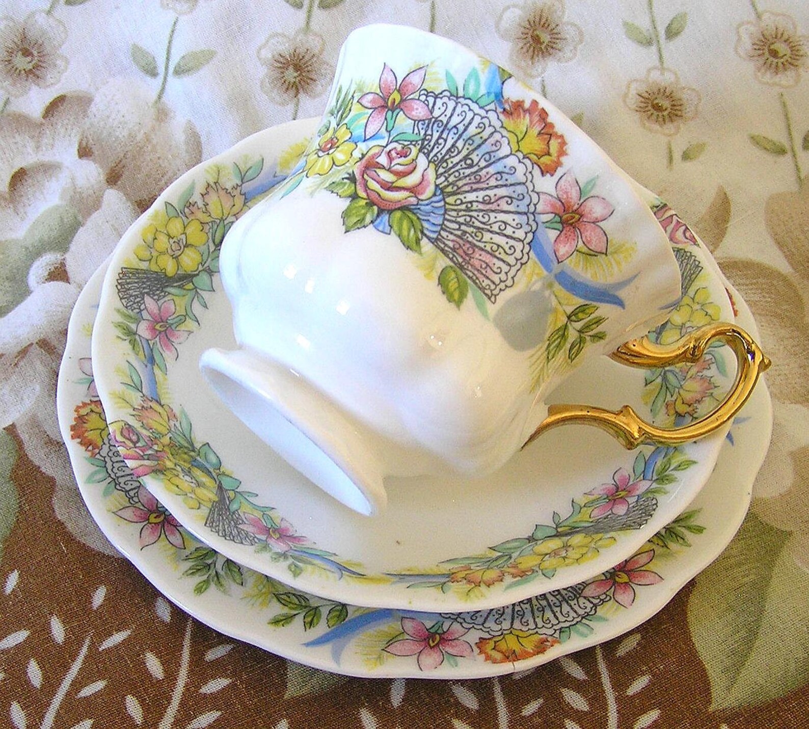 Vintage Dorchester Bone China Floral Pattern Cup Saucer and - Etsy UK