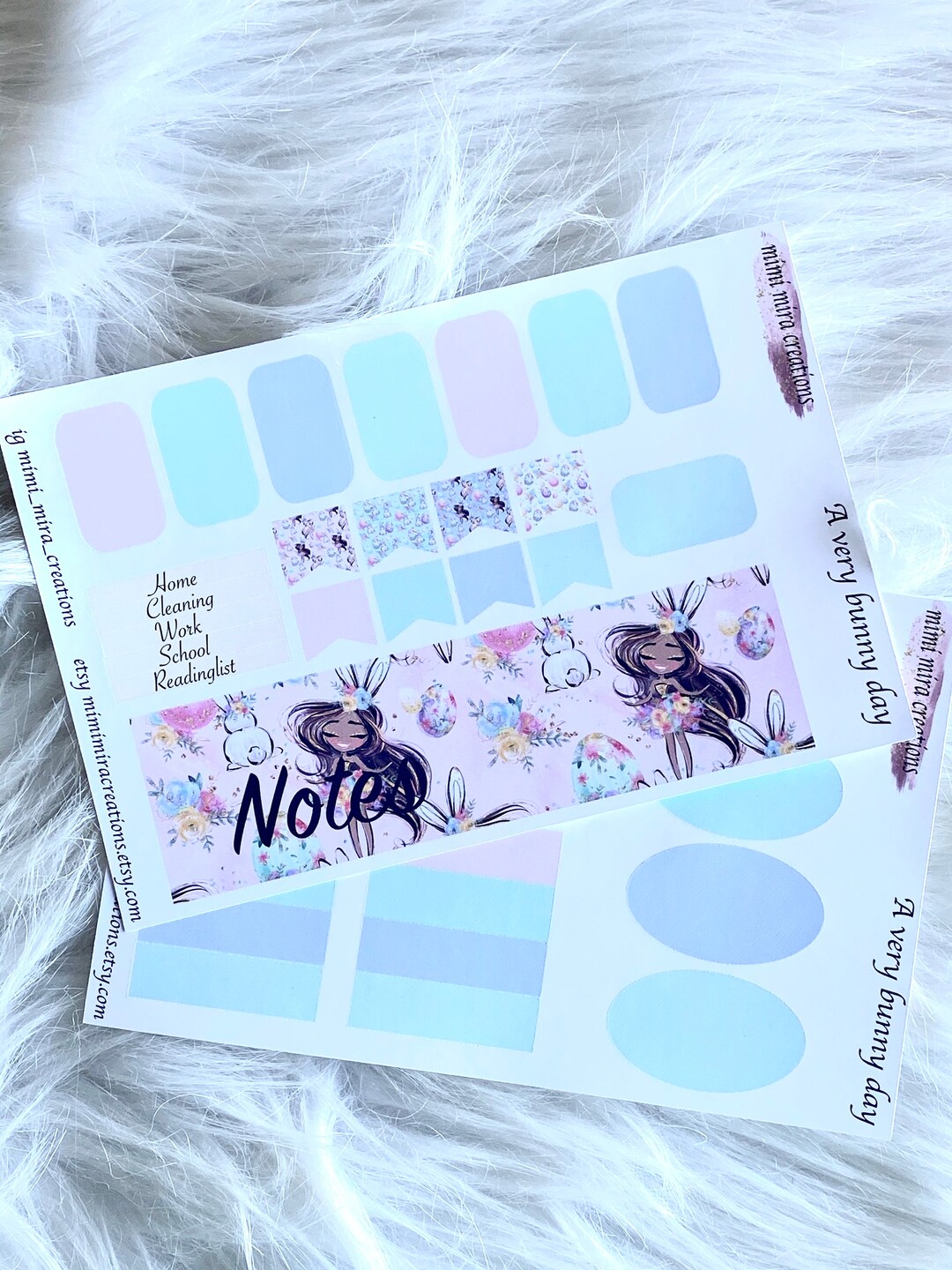 Notepage Kit A Very Bunny Day /A5 Planner/mum Planner/notebook - Etsy