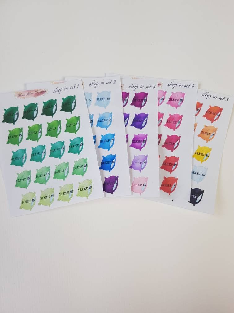 Paper Stickers Stickers, Labels & Tags Pillow D109 Nap Time Sleep ...