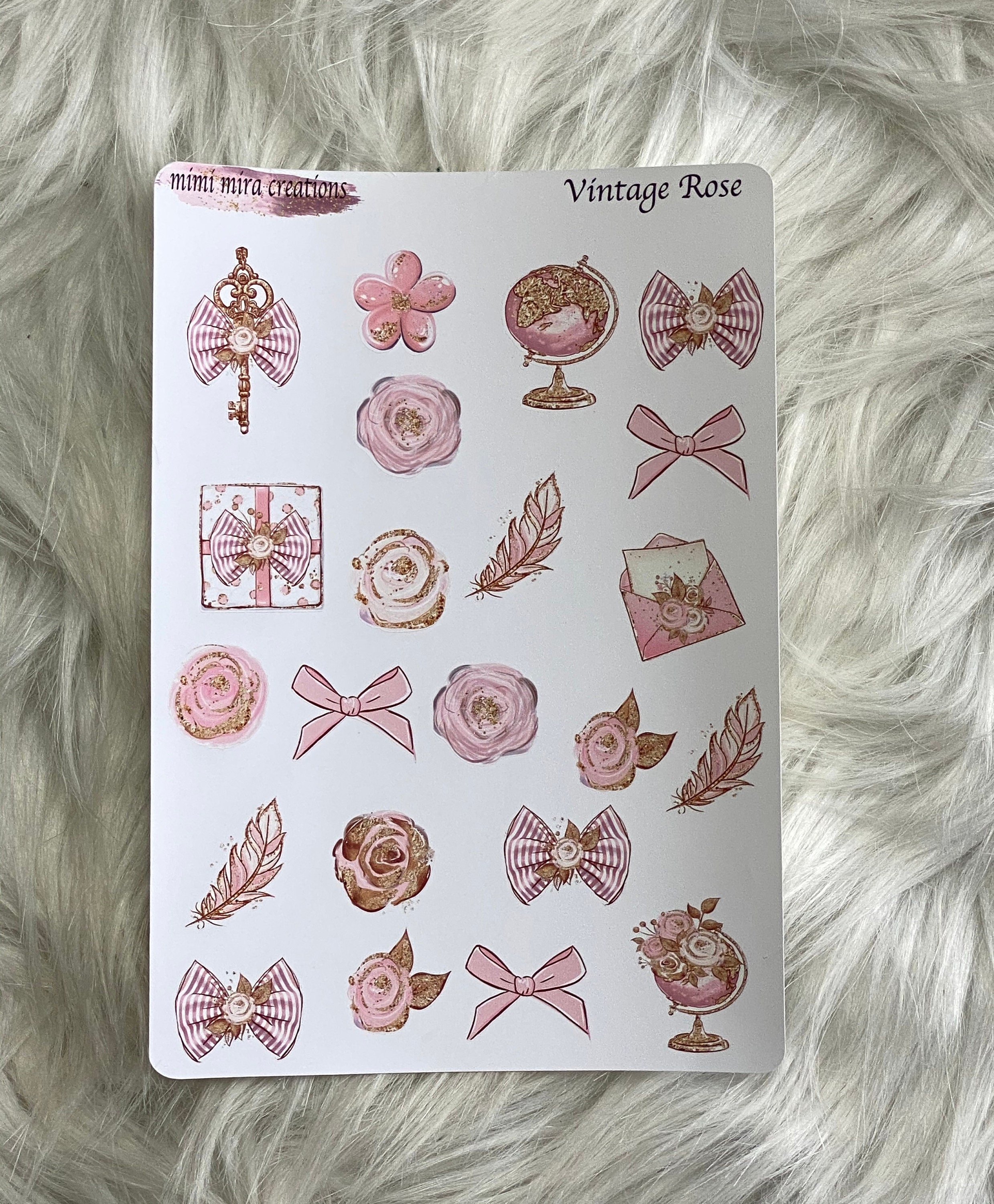 Vintage Rose Standard Vertical Weekly Kit/ultimate Kit/a La - Etsy