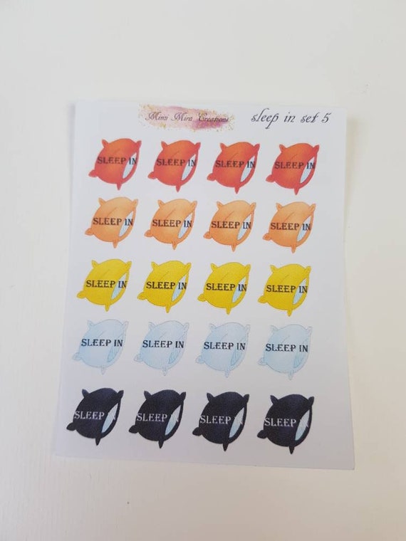 Paper Stickers Stickers, Labels & Tags Pillow D109 Nap Time Sleep ...