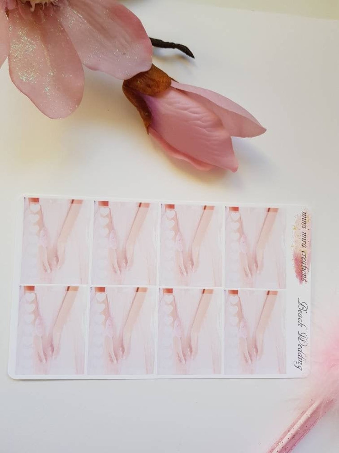 Beach Wedding/ Full Heart Checkboxes/a La Carte/vertical Stickers/erin ...