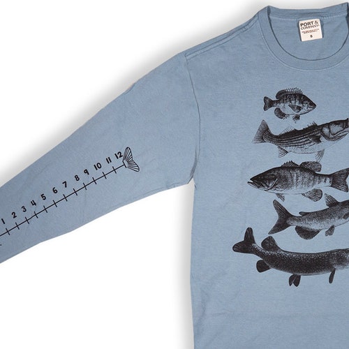 Women's Fish fishing Shirt With Ruler to Measure Fish - Etsy