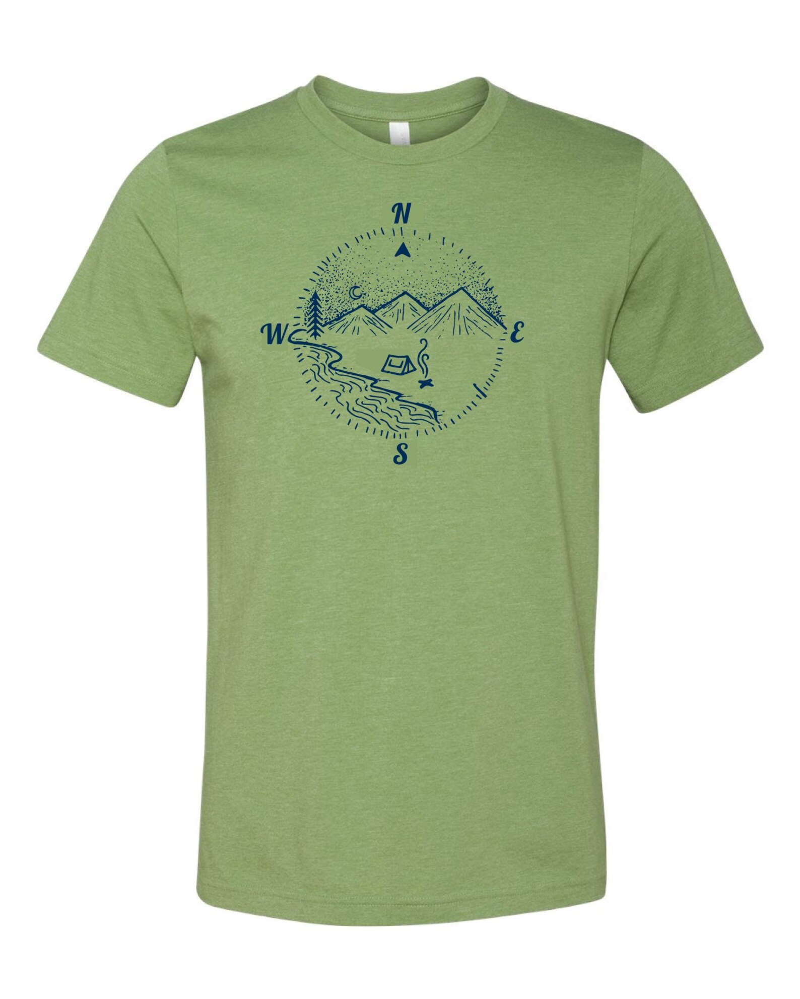 Camping Compass T-shirt | Etsy
