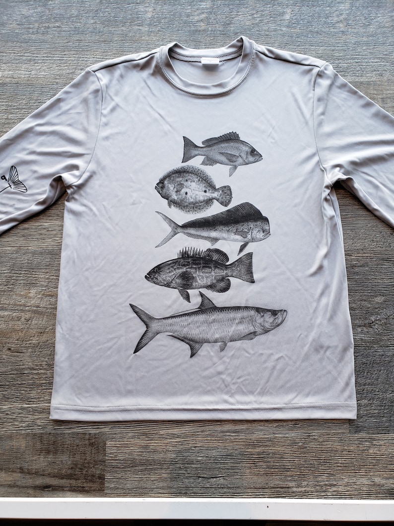 Kids Ocean Fishing Shirt With Ruler to Measure Fish Youth - Etsy