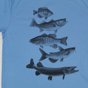 Cotton Kids Fishing Shirt With Ruler to Measure Fish- Youth Sizes - Etsy