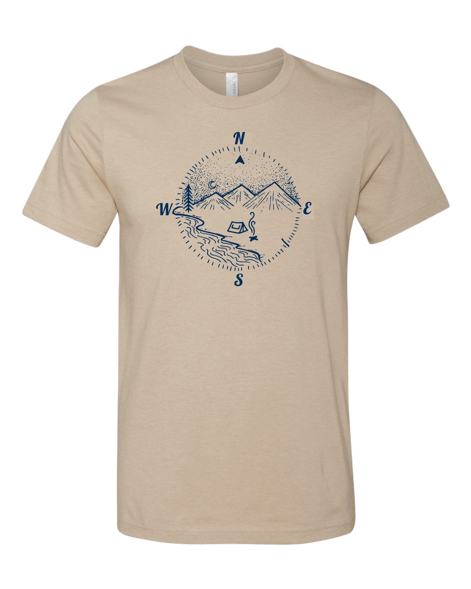 Camping Compass T-shirt | Etsy