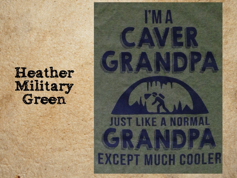 Caver Grandpa T-shirt in Various Colors - Etsy
