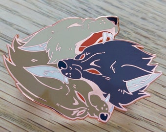 Cerberus Hard Enamel Pin Greek Collection Unique Fantasy Mythology Art ...