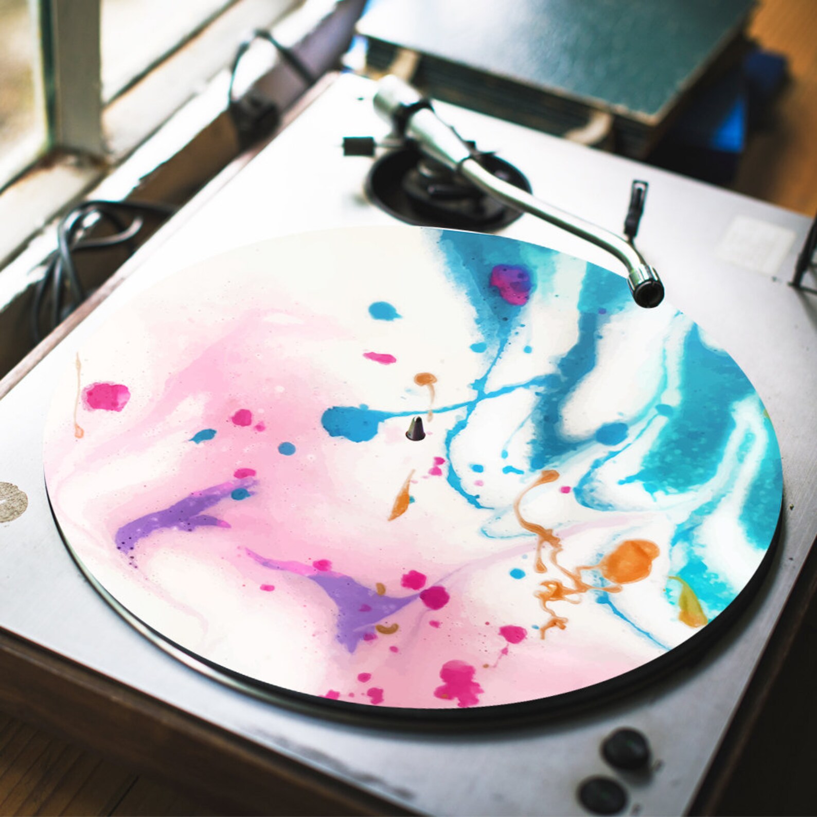 Abstract Watercolor Art Vinyl DJ Slipmat / Turntable SLIP MATS - Etsy