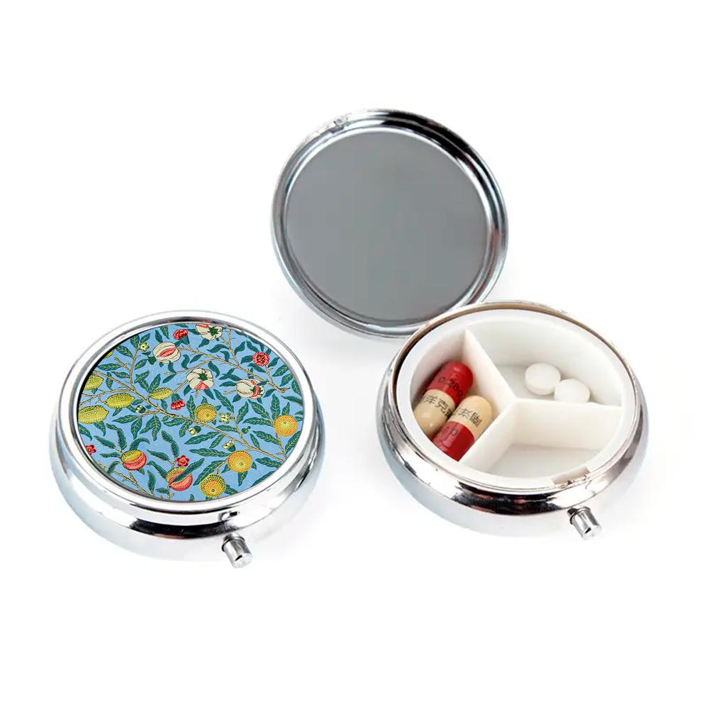 Pill Box FRUIT Art Nouveau Pill Container Pocket Medicine Pill Box ...