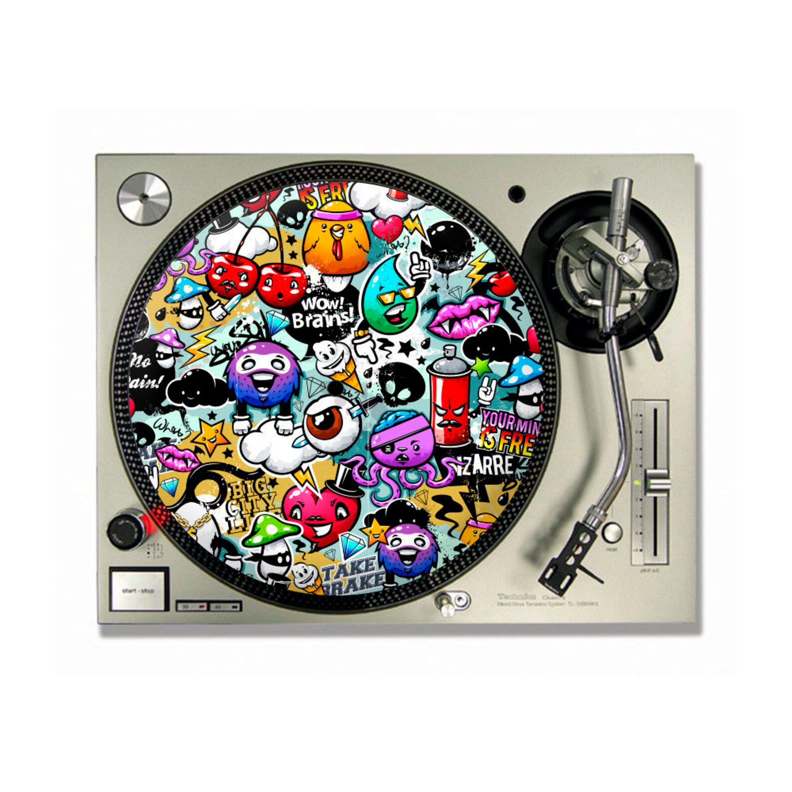 Hip Hop Graffiti DJ Slipmats / Turntable Slip Mats Technics - Etsy