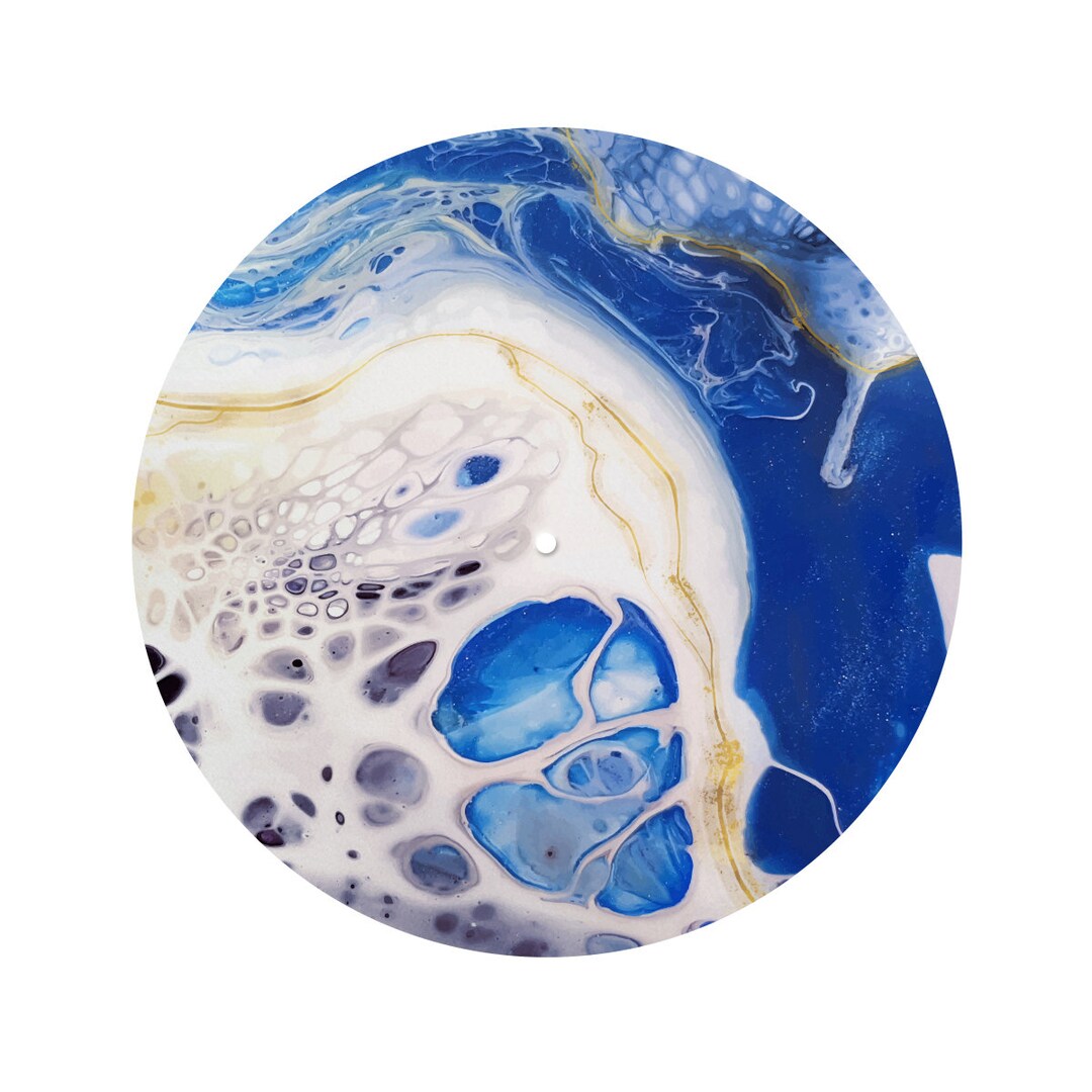 Blue Marble Vinyl DJ Slipmat / Turntable SLIP MATS - Etsy