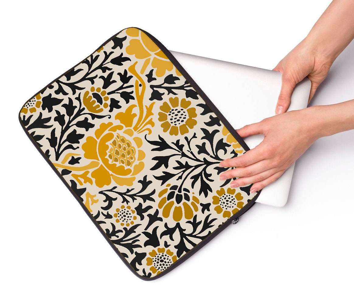 Decorative Floral Laptop Case Laptop Sleeve Laptop Bag Fits - Etsy
