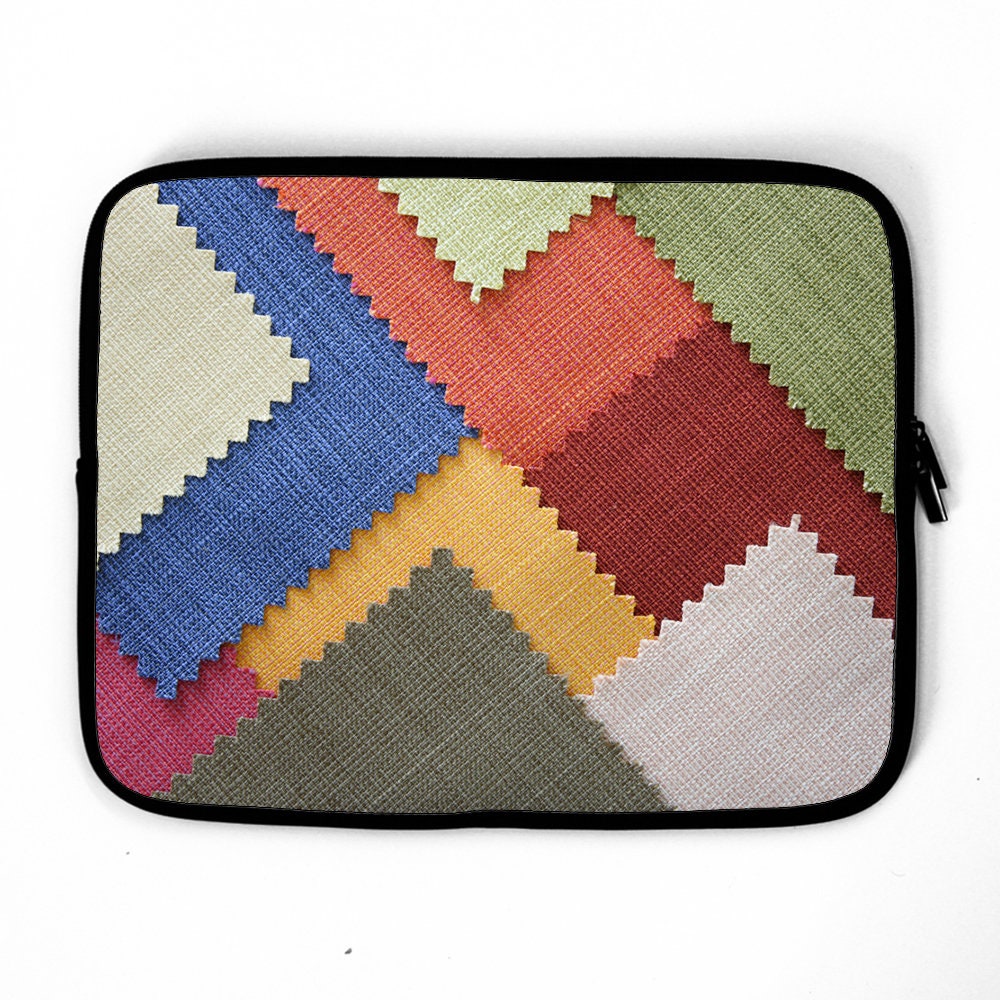 Fabric Patch PRINTED Laptop Sleeve laptop case Device Case | Etsy