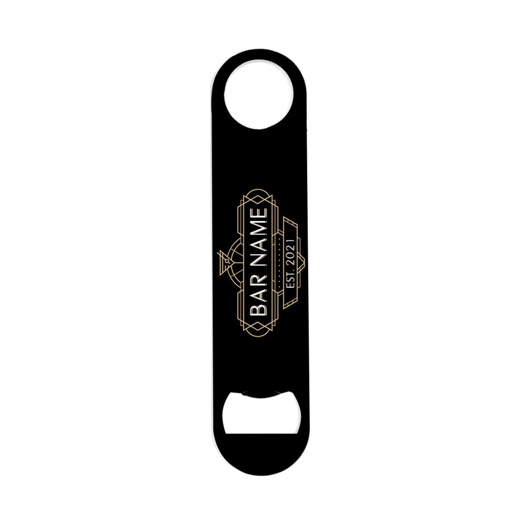 ART DECO Bar Blade Bottle Opener - Steel - Heavy Duty - Bartender Speed ...