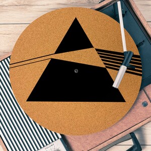 Dark Side of the Moon Turntable Slipmat - Cork Turntable Mat - DJ Slip ...