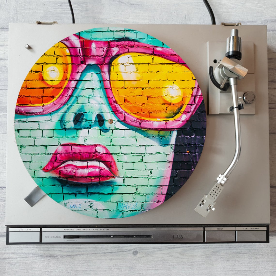 Girl Power Street Art Vinyl DJ Slipmat / Turntable SLIP MATS - Etsy