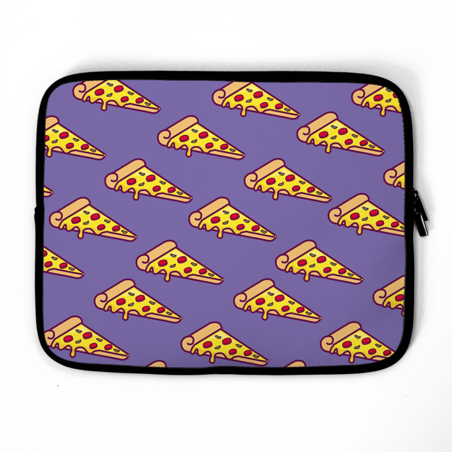 Cartoon Pizza Laptop Sleeve Purple Laptop Case Laptop - Etsy