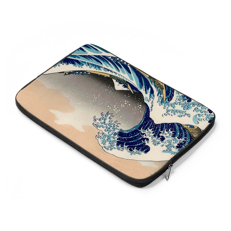 The Great Wave Laptop Sleeve laptop case Japanese device | Etsy