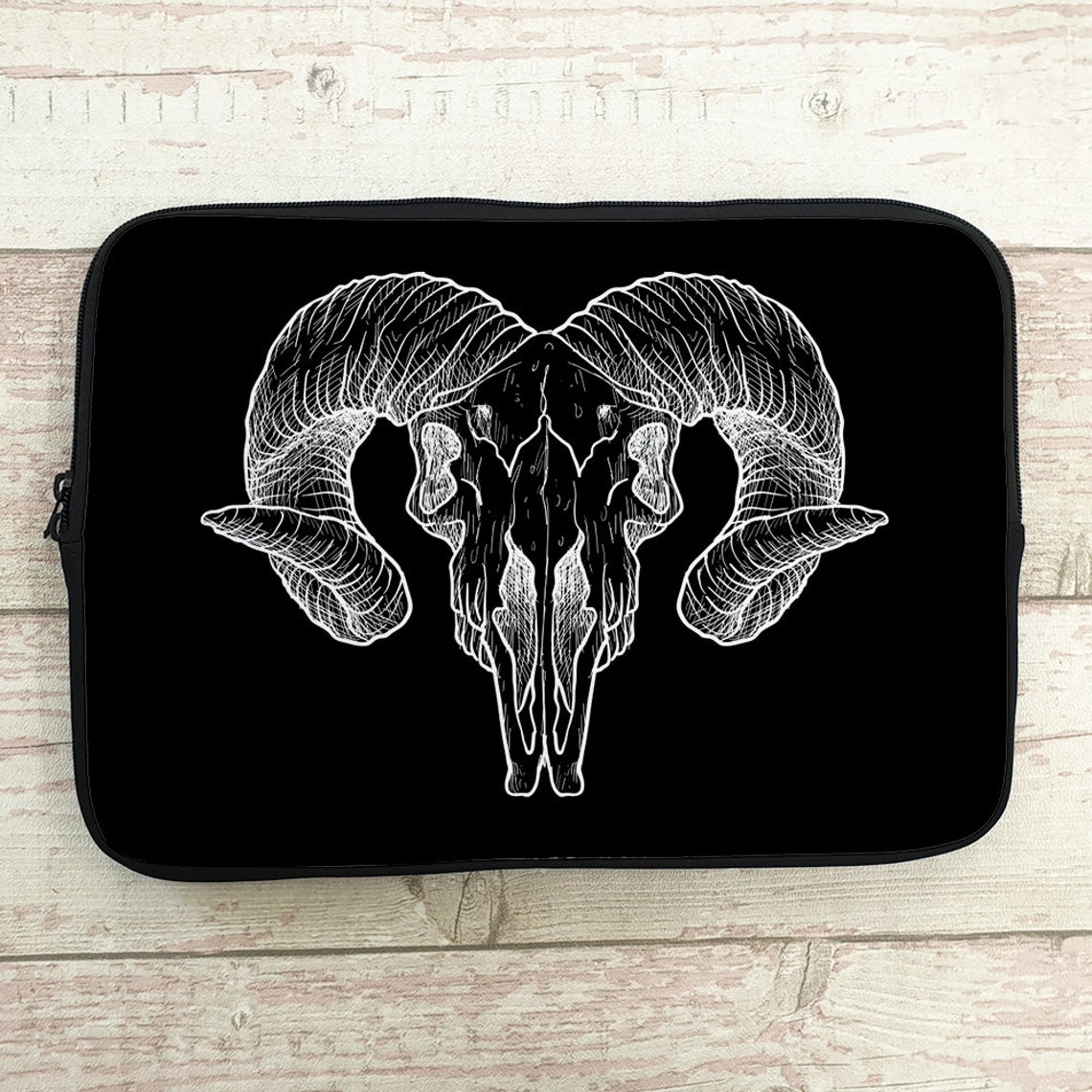 RAM SKULL BLACK Laptop Sleeve Laptop Case Laptop Sleeve | Etsy