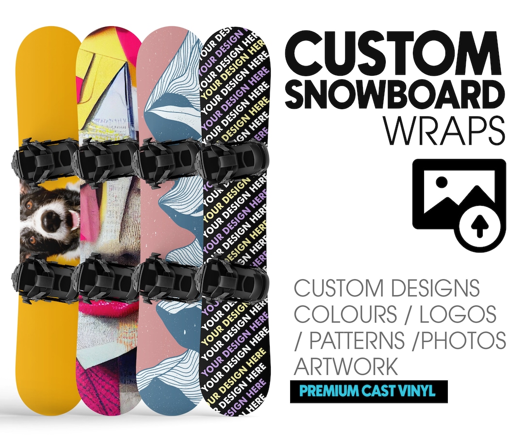 Custom Printed Snowboard Wrap Board Skin, Decal, Personalised, Kit - Etsy