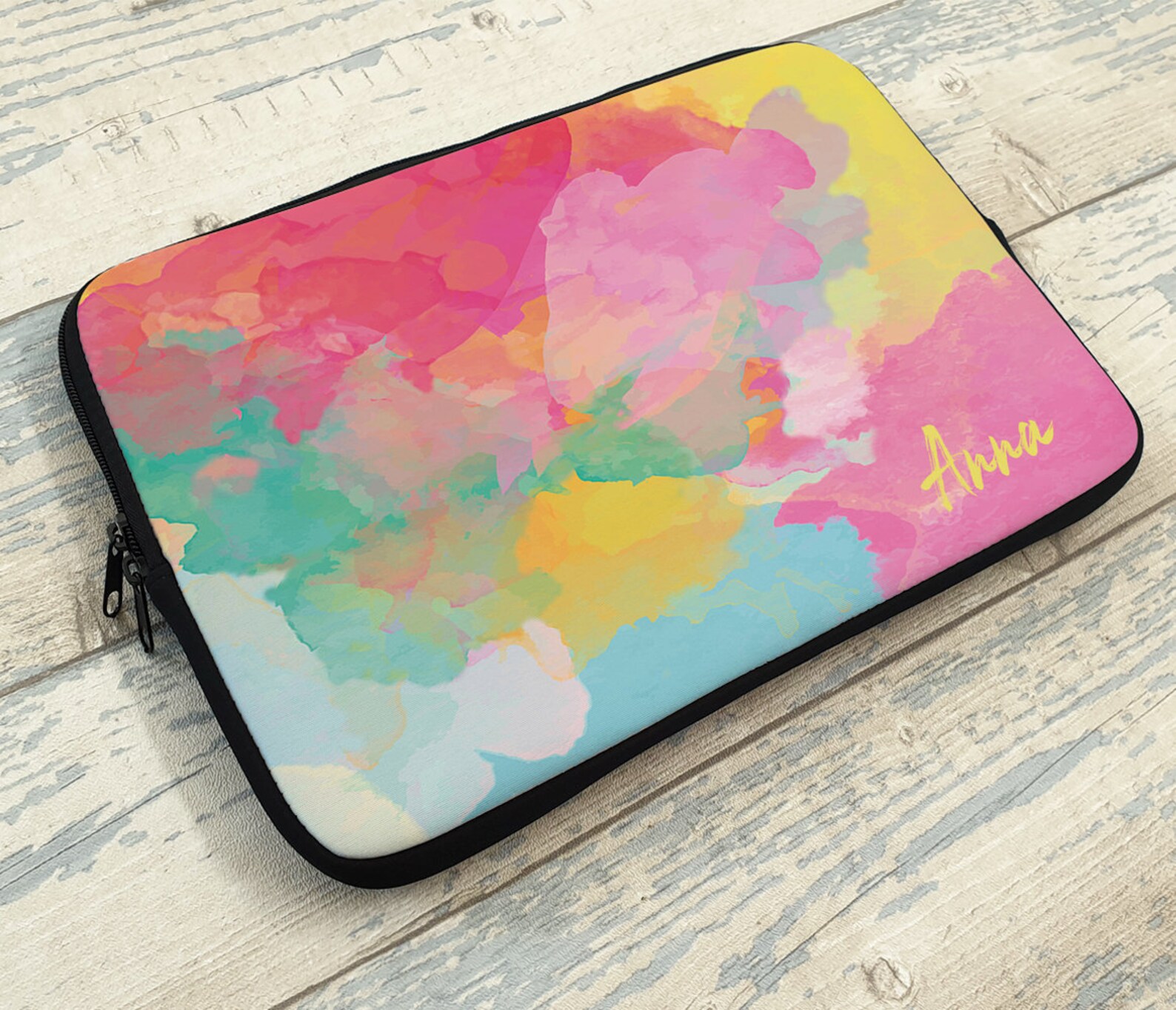 Personalized Abstract Watercolor Laptop Sleeve Laptop Case | Etsy