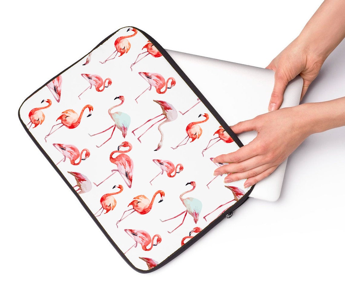 Laptop Sleeve Flamingo Print Laptop Sleeve 13 Inch Laptop - Etsy